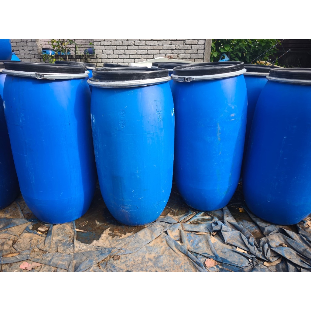 [ Grade A & Clean ] 160L USED Open Top Plastic Drum ( One Unit Per ...