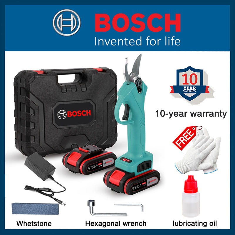 Bosch Professional Cordless Electric Pruning Shears 9980VF Lithium ...