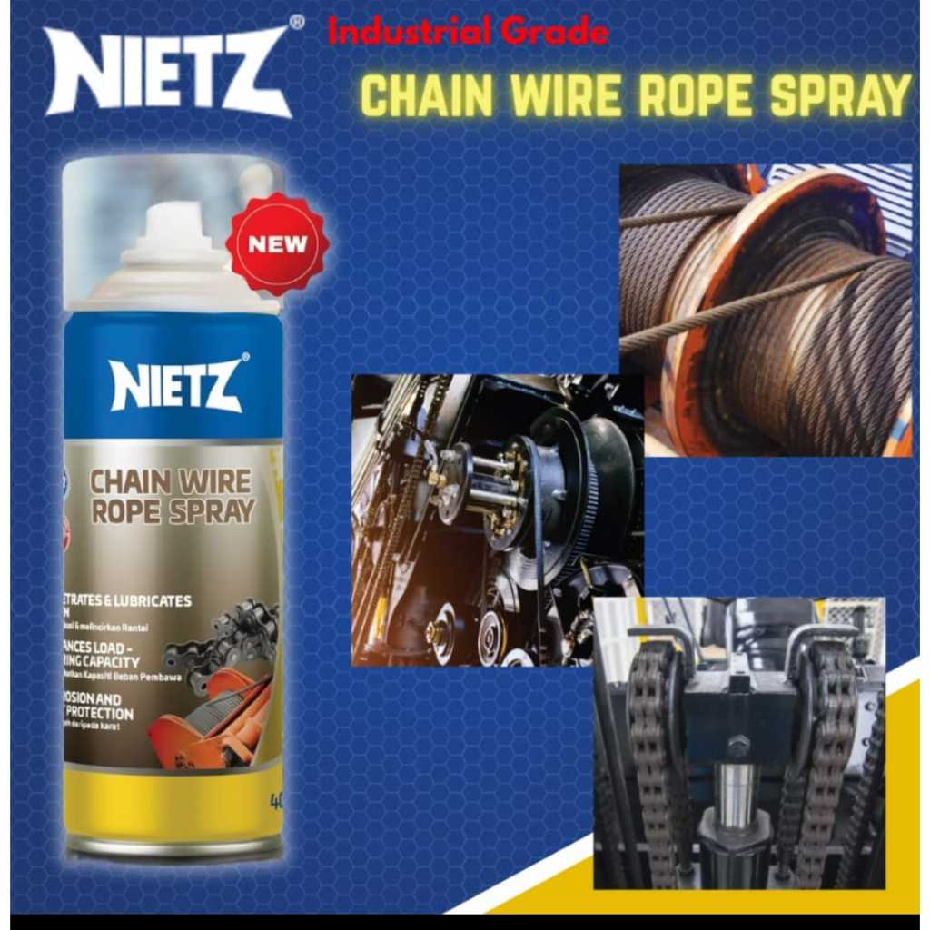 NIETZ Chain Wire Rope Lubricant Spray 400ML | Shopee Malaysia