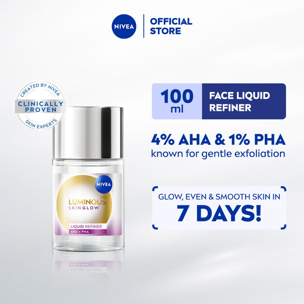 NIVEA Face Care Luminous Skin Glow Liquid Refiner 100ml | Shopee Malaysia