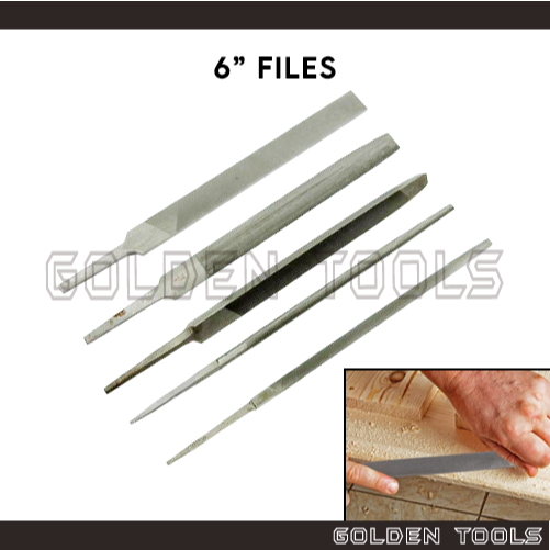 6" Steel File For Smooth Polish Metal And Wood Surface Kikir Emas Perak ...