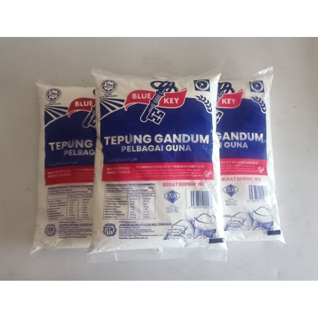 Tepung Gandum Blue Key | Shopee Malaysia
