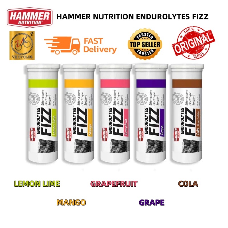 Hammer Nutrition Endurolytes Fizz 13 srv Electrolytes Sports Drink ...