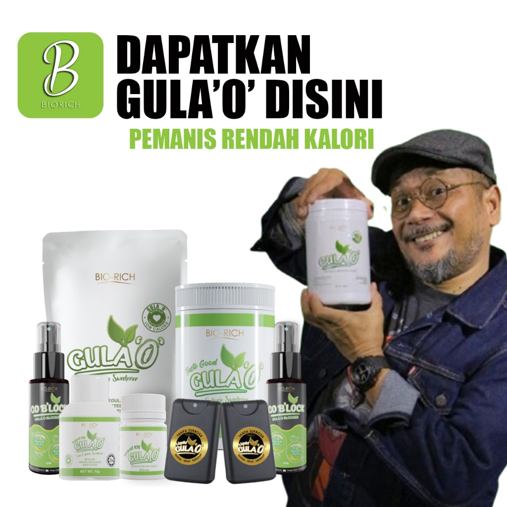 Gula O BIO RICH pemanis rendah kalori ORIGINAL GULA O BioRich Pengganti ...
