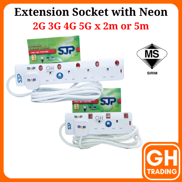 Trading Socket Portable Extension Electric Power Portable Socket Neon ...