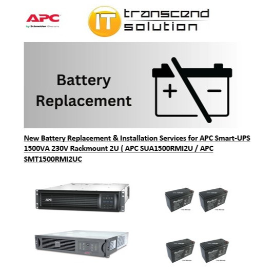 New Battery Replacement /Installation Service For APC Smart-UPS 1500VA ...
