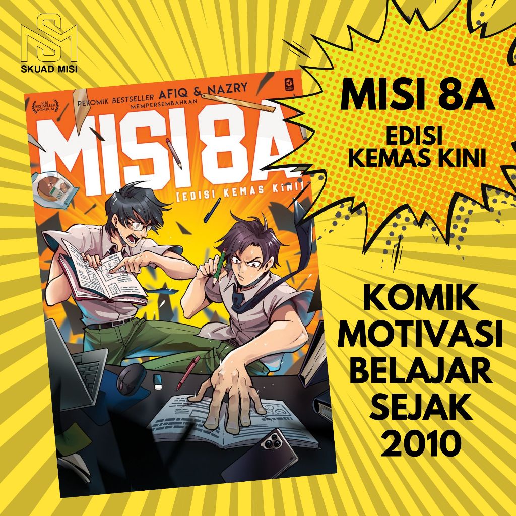 KOMIK MISI 8A EDISI KEMAS KINI | AFIQ & NAZRY | Shopee Malaysia