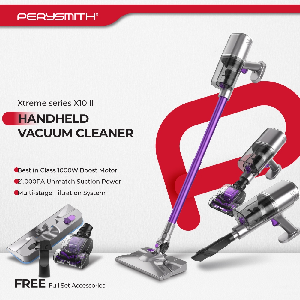 PerySmith Handheld Vacuum Cleaner Xtreme Series X10 II | Shopee Malaysia