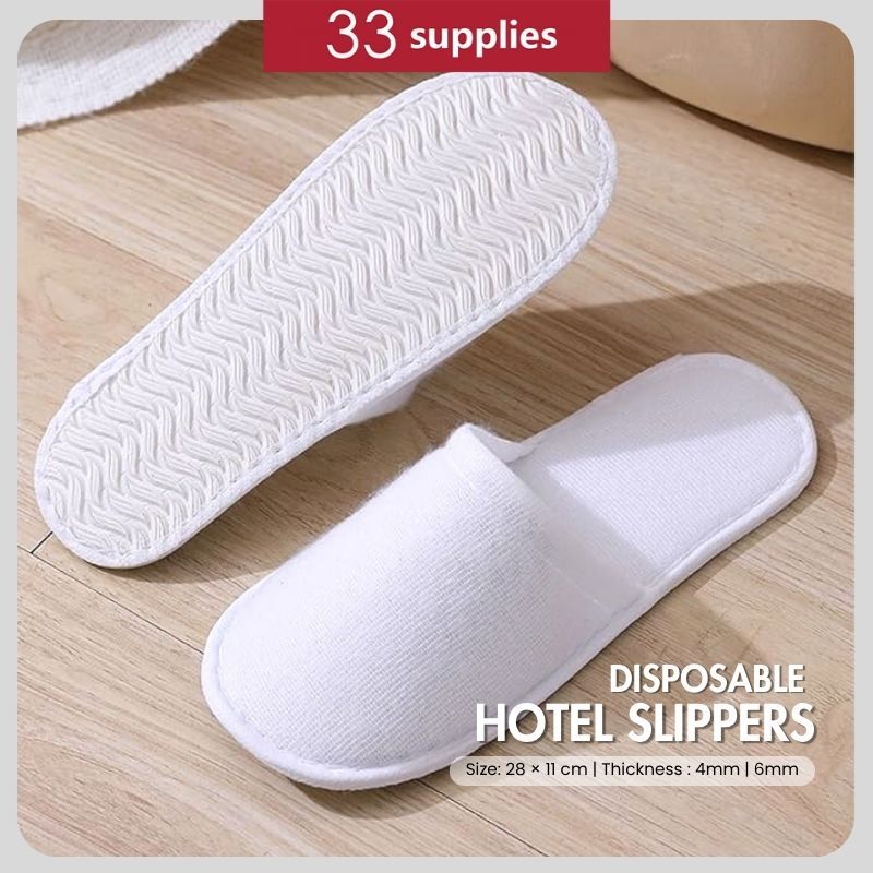Disposable Hotel Slippers Toe Towelling Hotel Guest Travel Unisex Shoe ...