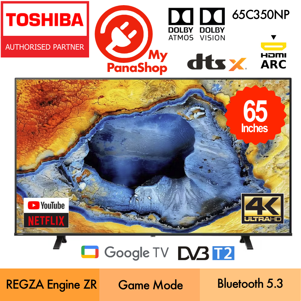 Toshiba Regza Engine 4K UHD Google LED TV ( 50" - 65" ) 50C350NP / 55C350NP / 65C350NP | Shopee ...