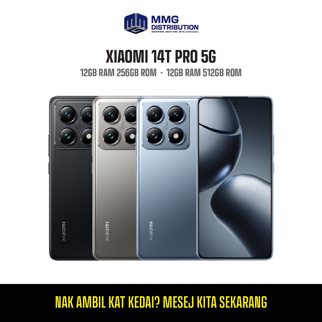 Xiaomi 14T Pro 5G (12+512GB / 12+256GB) - STOK SEDIA ADA, 2 Tahun ...