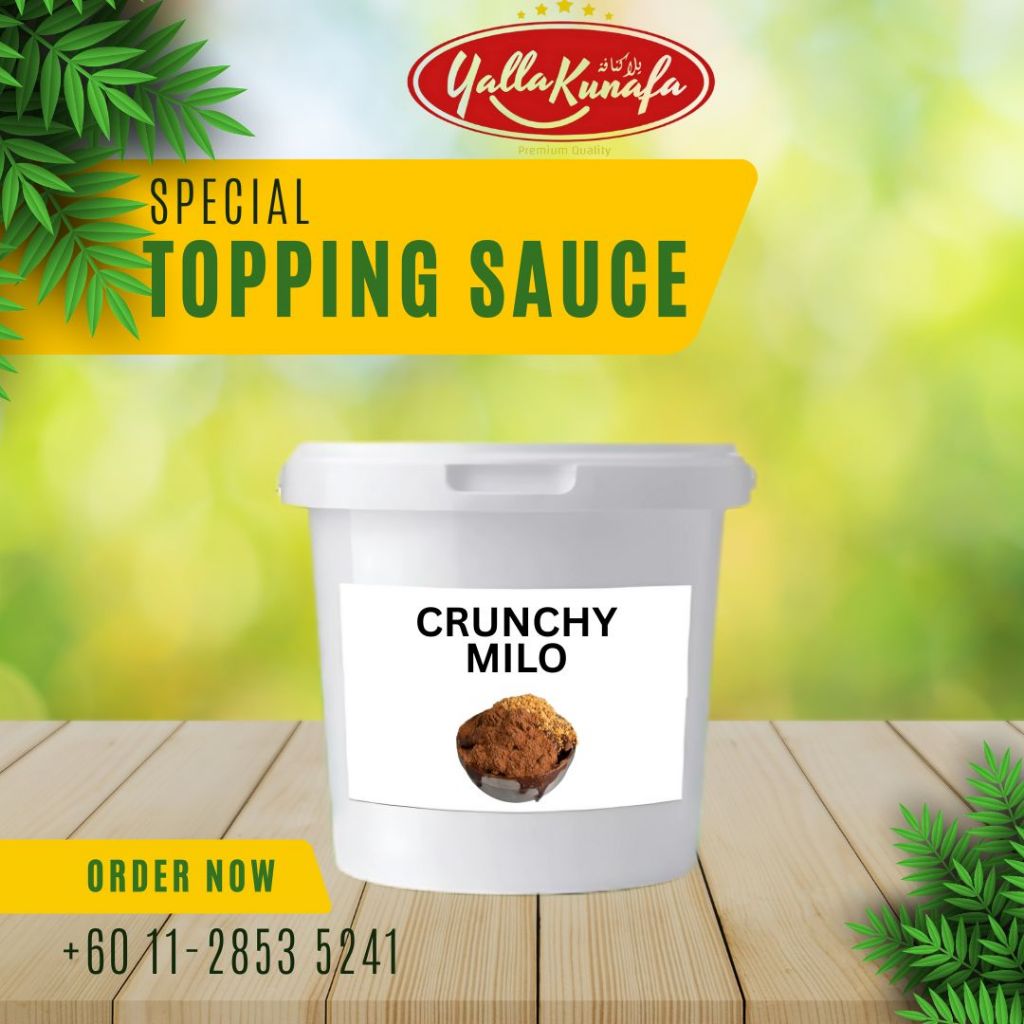 Creamy Crunchy Milo Topping Sauce – 1kg by Yalla Kunafa | Shopee Malaysia