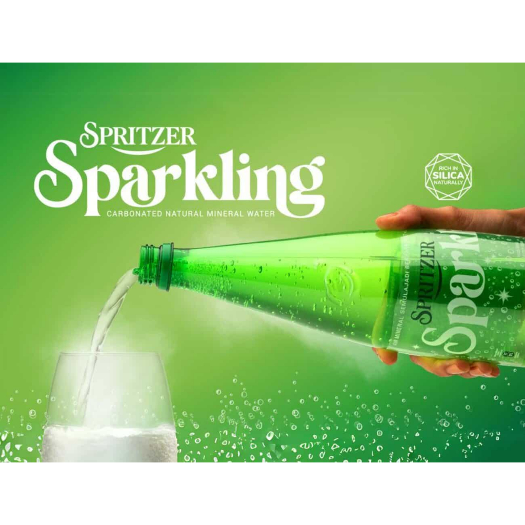 Spritzer Sparkling Natural Mineral Water With Lemon 400ml | Shopee Malaysia