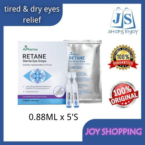 AiPharma Retane Sterile Eye Drops (5'S/ 30's) EXP:05/2027 / Retane ...