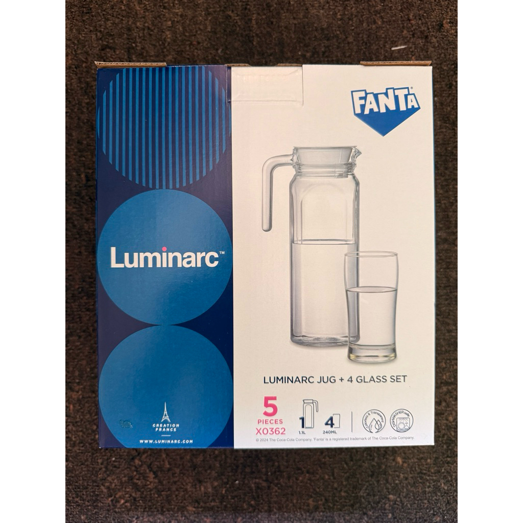 Luminarc Jug + 4 Glass Set | Shopee Malaysia