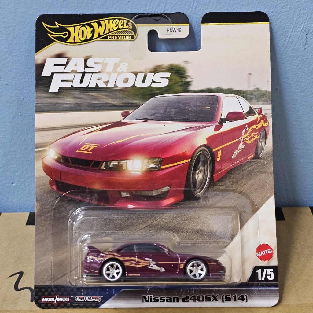 HOT WHEELS PREMIUM NISSAN 240SX (S14) FAST AND FURIOUS | Shopee Malaysia