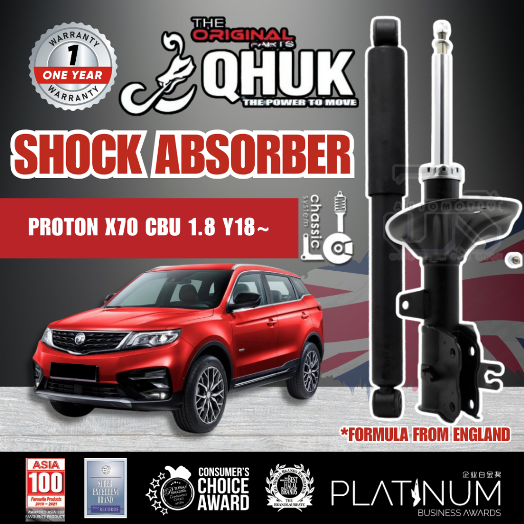 QHUK ORIGINAL PROTON X70 CBU 1.8 Shock Absorber FRONT & REAR /DEPAN ...
