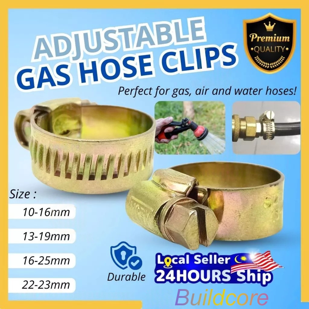 Buildcore 1PC PREMIUM Adjustable Gas Hose Clips Clamps Gas Clip Dapur ...