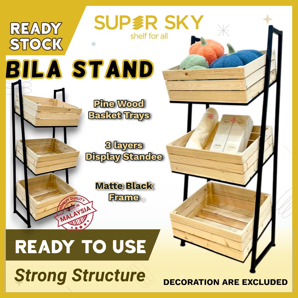 Bila Stand For Fruits And Vegetable Rack Promotion Display Standee Rack ...