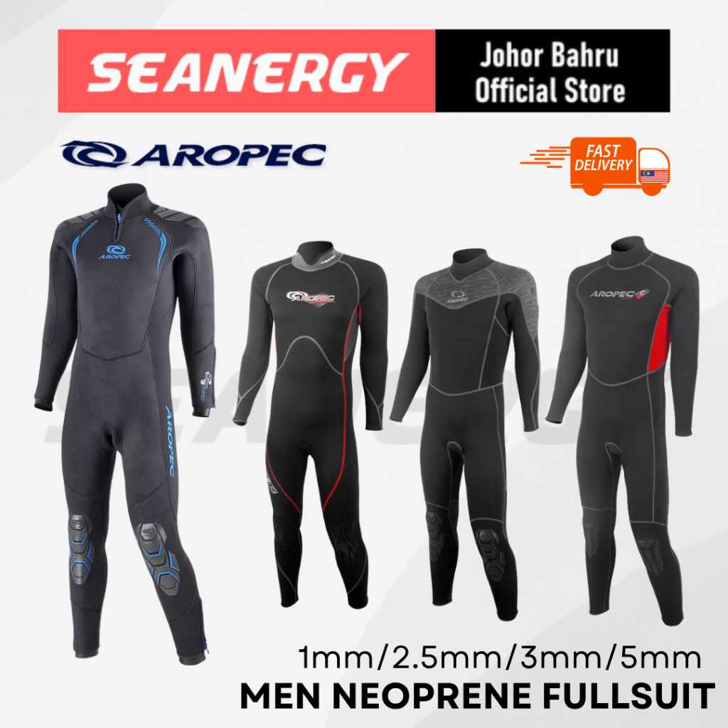 AROPEC Men Fullsuit Wetsuit Wet Suit Full Suit Neoprene Scuba Diving ...