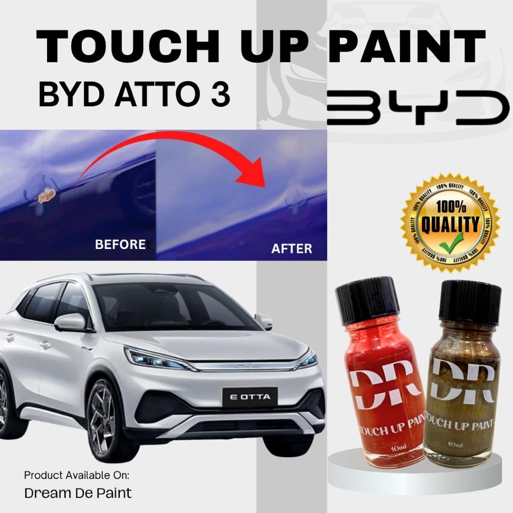 READY STOCK ! BYD ATTO 3 ORIGINAL TOUCH UP PAINT COLOUR CODE 10ML ...