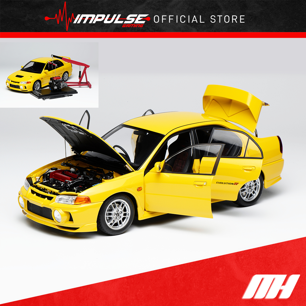 MotorHelix 1:18 MH M84006 Mitsubishi Lancer Evolution IV, Dandelion ...