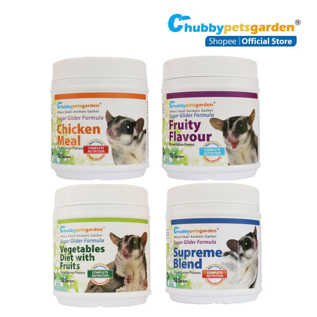 Chubbypetsgarden® Sugar Glider Formula SET Flovour 320g 4 type | Shopee Malaysia