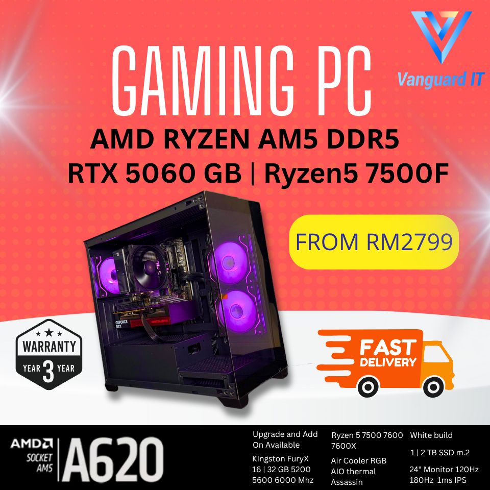 Gaming PC Set AM5 DDR5 [RTX 5060 5060ti 5070 4060 3060 3060ti 3070 ...