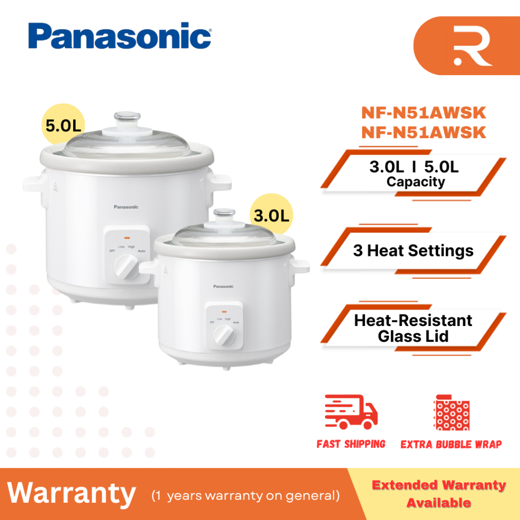 PANASONIC 3L | 5L Slow Cooker NF-N31AWSK | NF-N51AWSK | Shopee Malaysia
