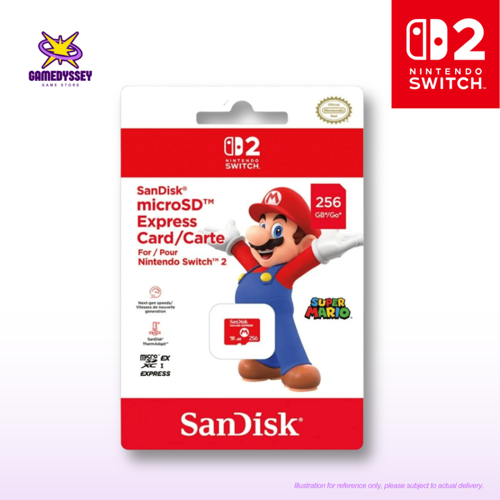 [NEW] Nintendo Switch 2 San Disk MicroSD Express Card Official 256GB ...