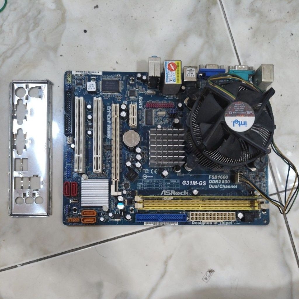 ASROCK G31M-GS motherboard + processor + FAN +RAM | Shopee Malaysia