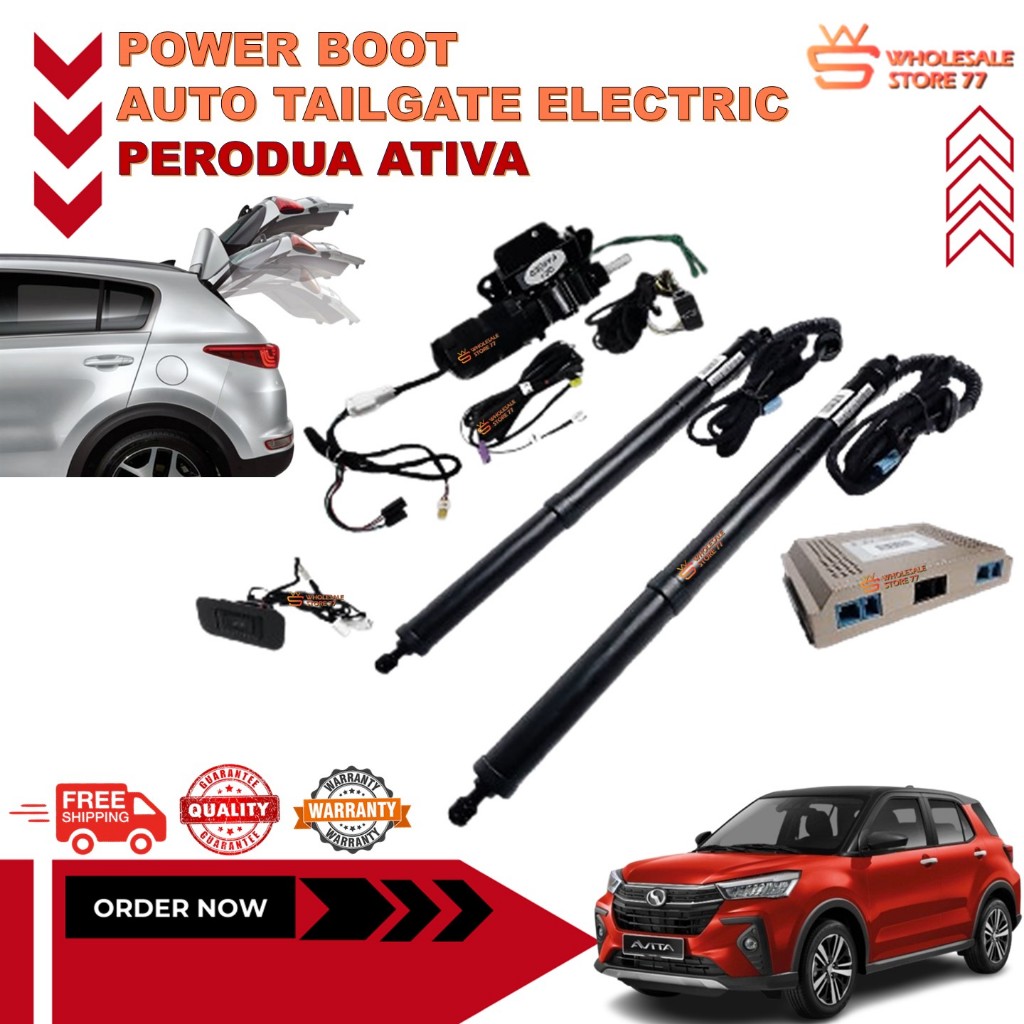 WARRANTY | Perodua Ativa Plug & Play Electric Auto Tailgate Power Boot Soft Close Foot Sensor ...