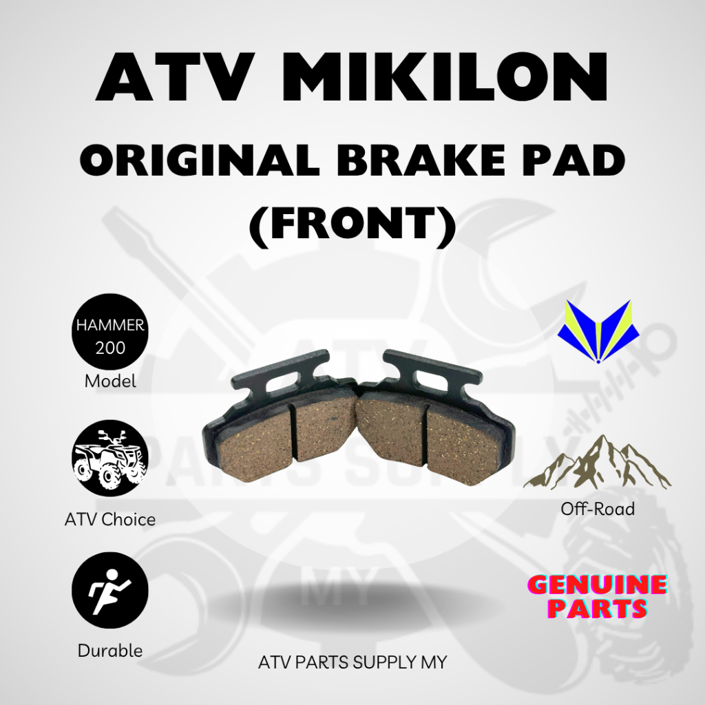 Original Front Brake Pad for ATV Mikilon Hammer 200 | U38 | U68 | Brek ...
