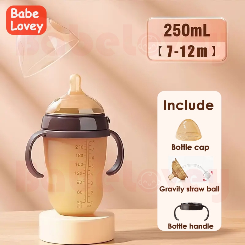 Como tomo Baby Milk Bottle Botol Susu Botol penyusuan leher lebar anti ...