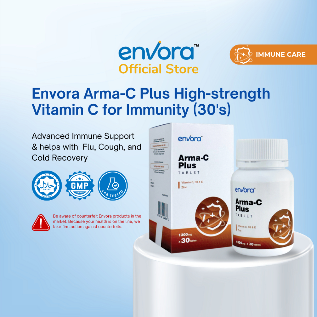 Envora Arma-C Plus High-strength Vitamin C for Immunity (30's) | Shopee ...