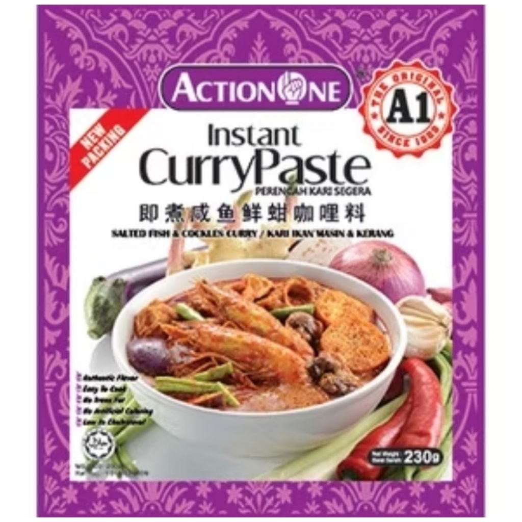 A1/ Action One Instant Curry Paste [Ready Stock] 即煮咖喱料 | Shopee Malaysia