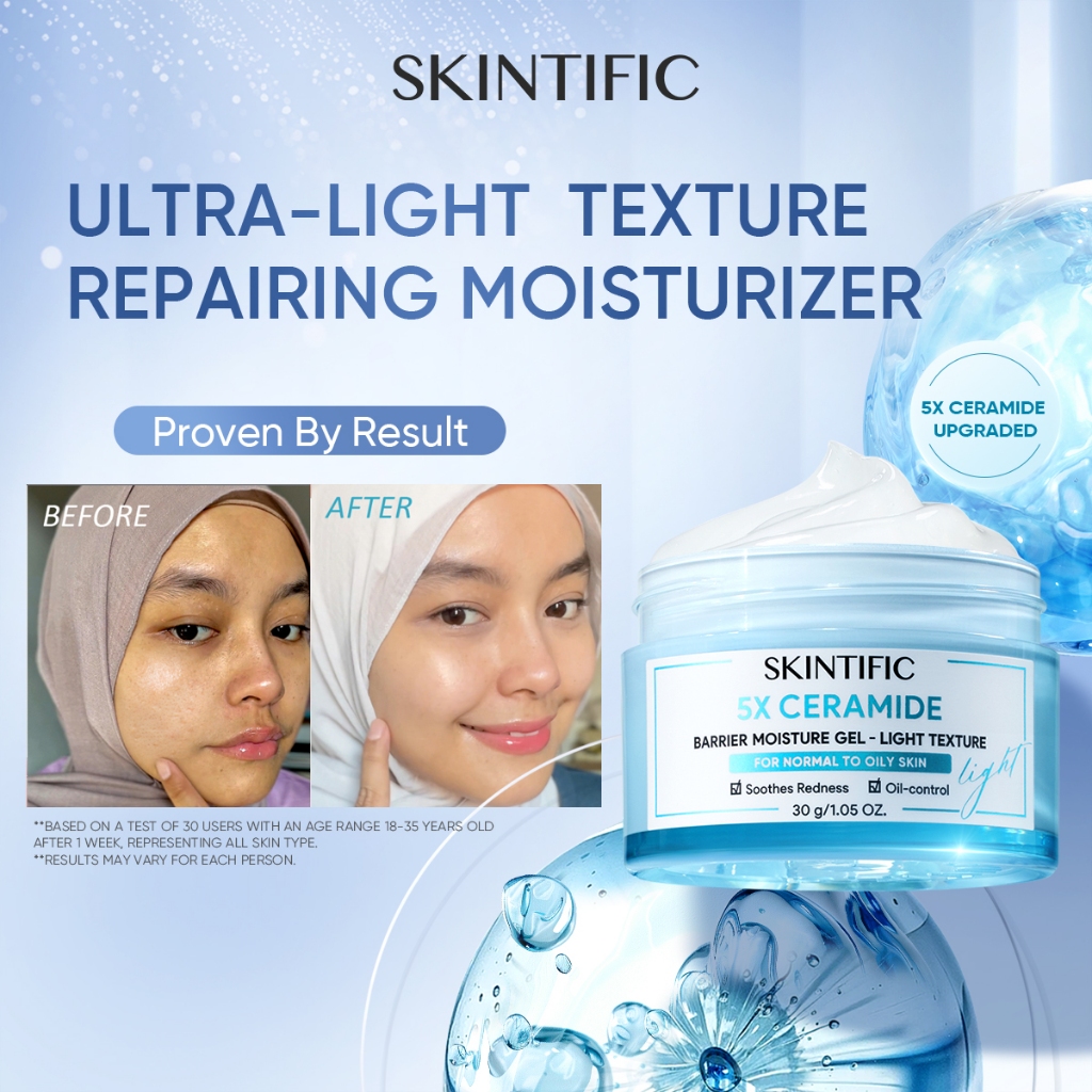 SKINTIFIC 5X Ceramide Moisture Gel Light Texture Barrier Repair ...