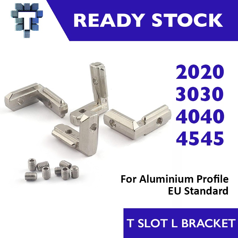 T Slot L Bracket Inner L-Shape Angle Corner Connector Aluminum Profile ...
