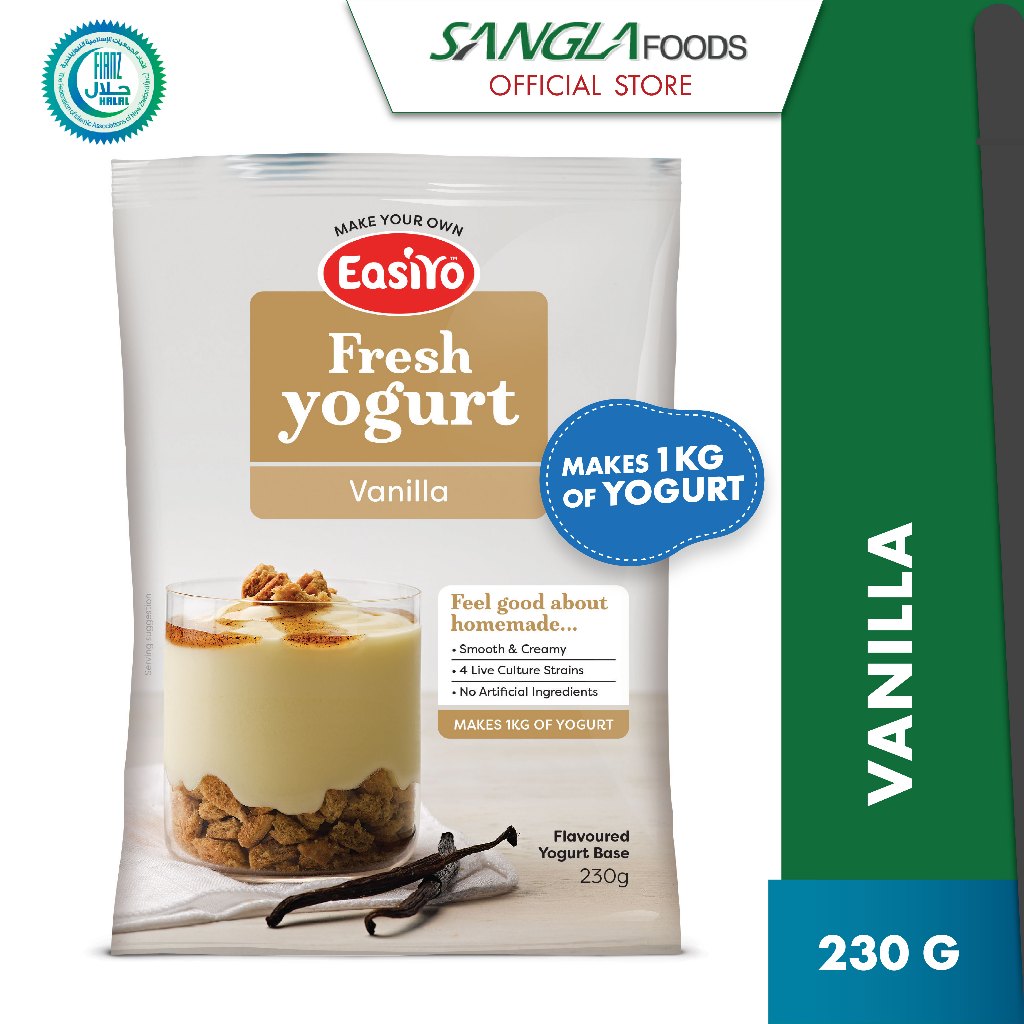 EasiYo Yogurt Vanilla (1kg/230g) Halal certified | Shopee Malaysia