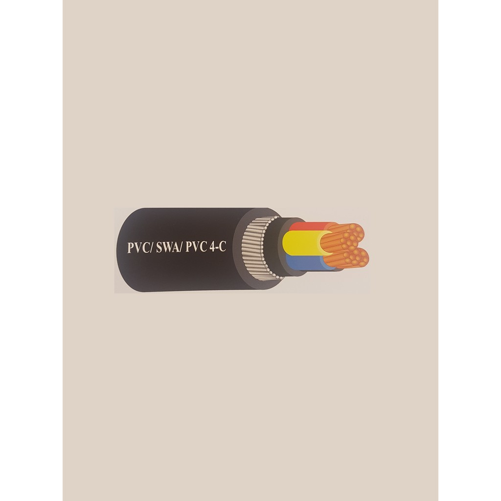 MEGA 10MM X 4C PVC/SWA/PVC ARMOURED CABLE | Shopee Malaysia