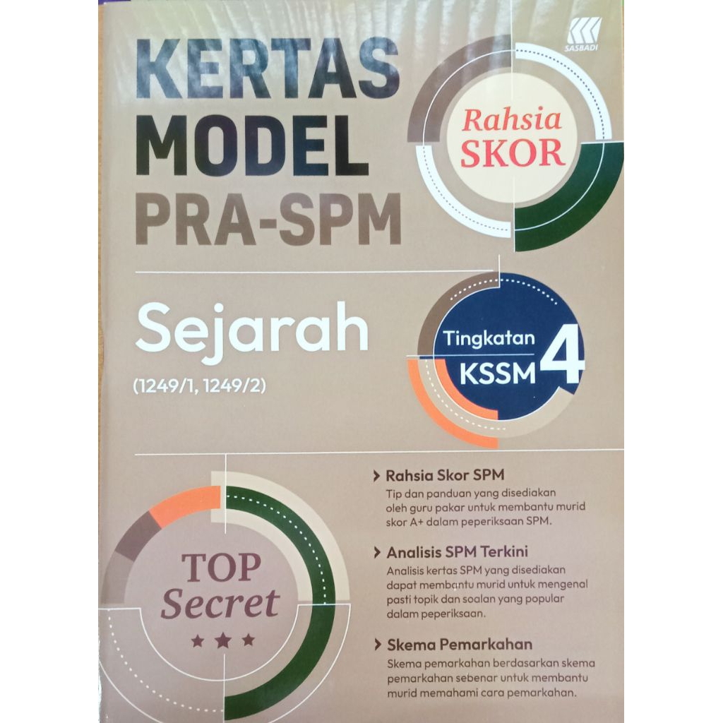 KERTAS MODEL PRA-SPM SEJARAH TINGKATAN 4 KSSM | Shopee Malaysia