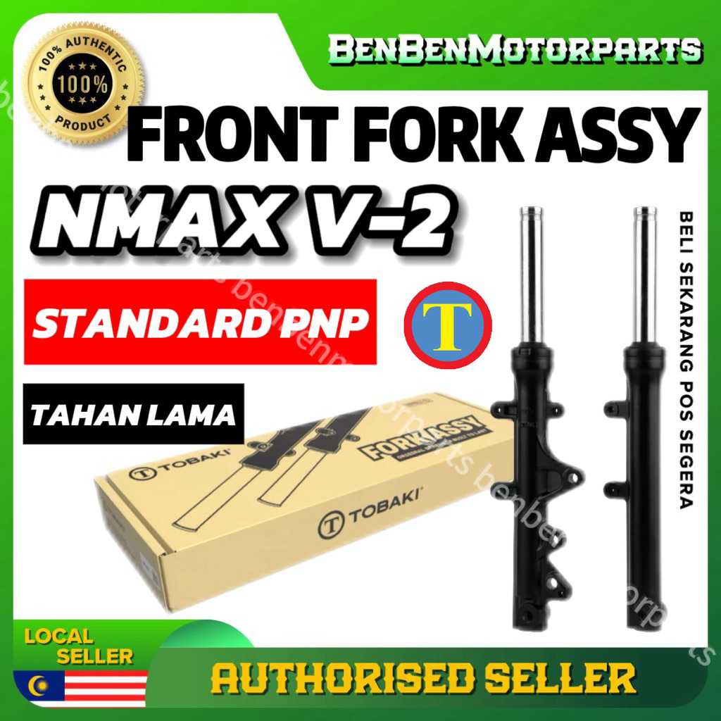 YAMAHA NMAX V2 N MAX V2 FRONT FORK ASSY FORK DEPAN STANDARD PNP SAHAJA ...