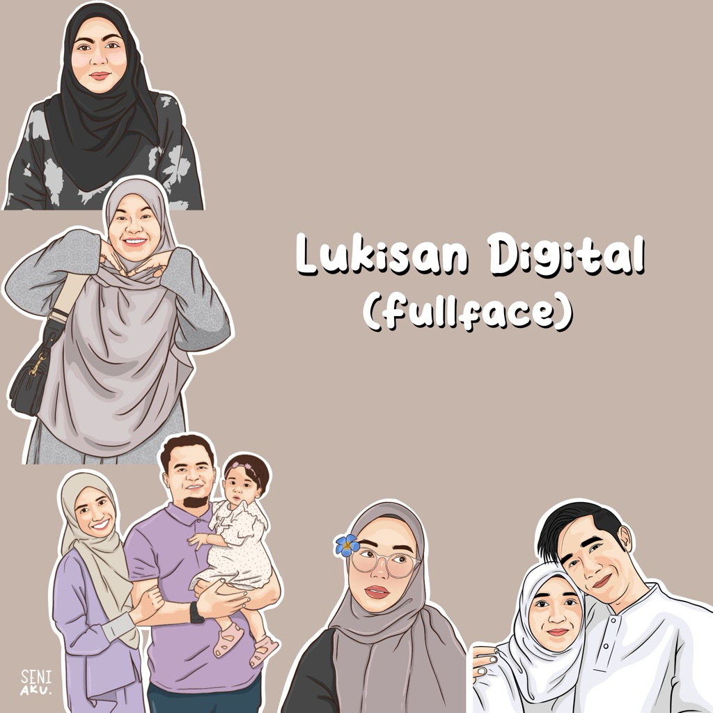 Lukisan Digital | Lukisan Digital Berwarna | Shopee Malaysia
