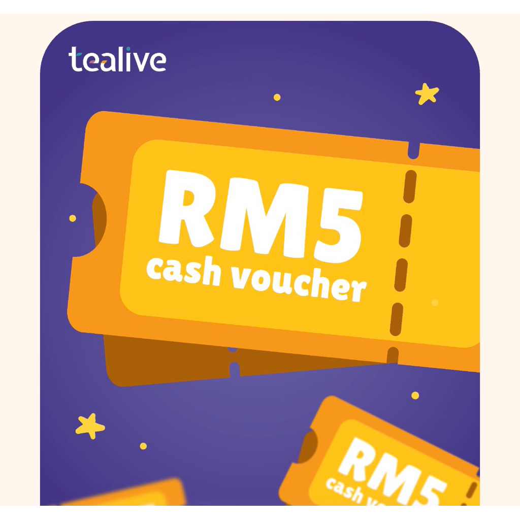 RM5 TEALIVE CASH VOUCHER | Shopee Malaysia