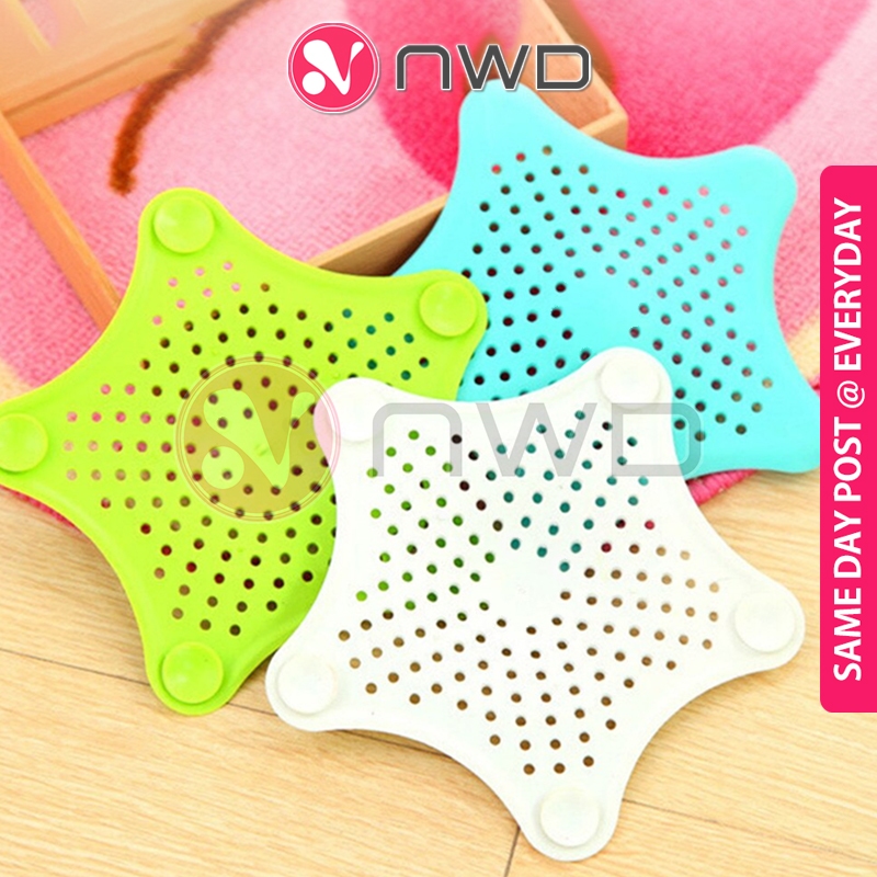 𝗥𝗘𝗨𝗦𝗔𝗕𝗟𝗘 》Star Shaped Silicone Sink Filter Strainer Multi Usage Floor ...