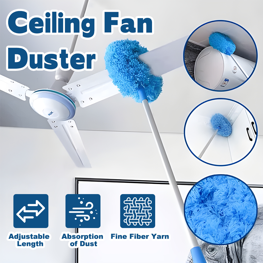 [180cm] Ceiling Fan Duster Cleaning Duster Ceiling Fan Adjustable ...