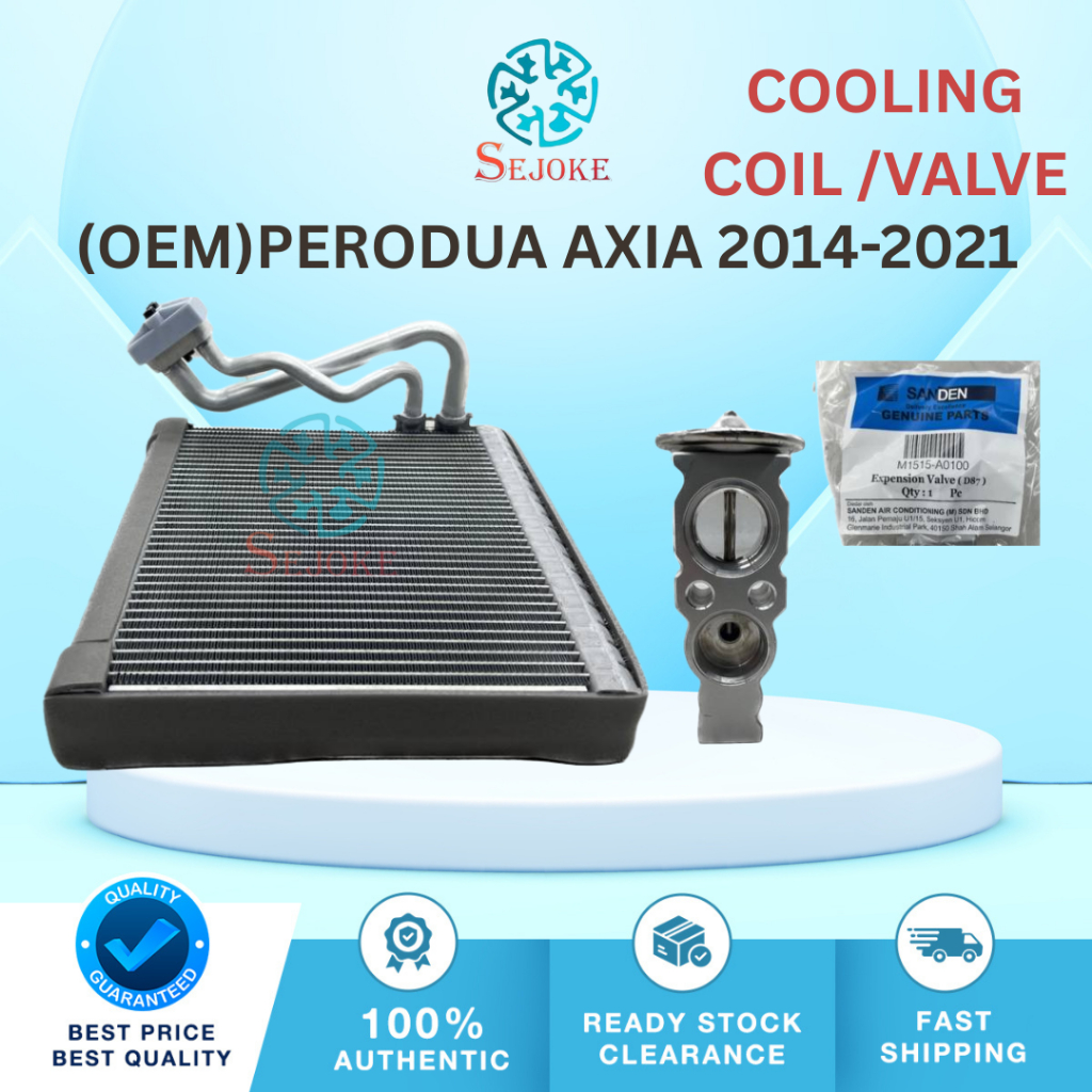📣ORIGINAL📣 Perodua Axia Aircond Cooling Coil Evaporator With Valve ...