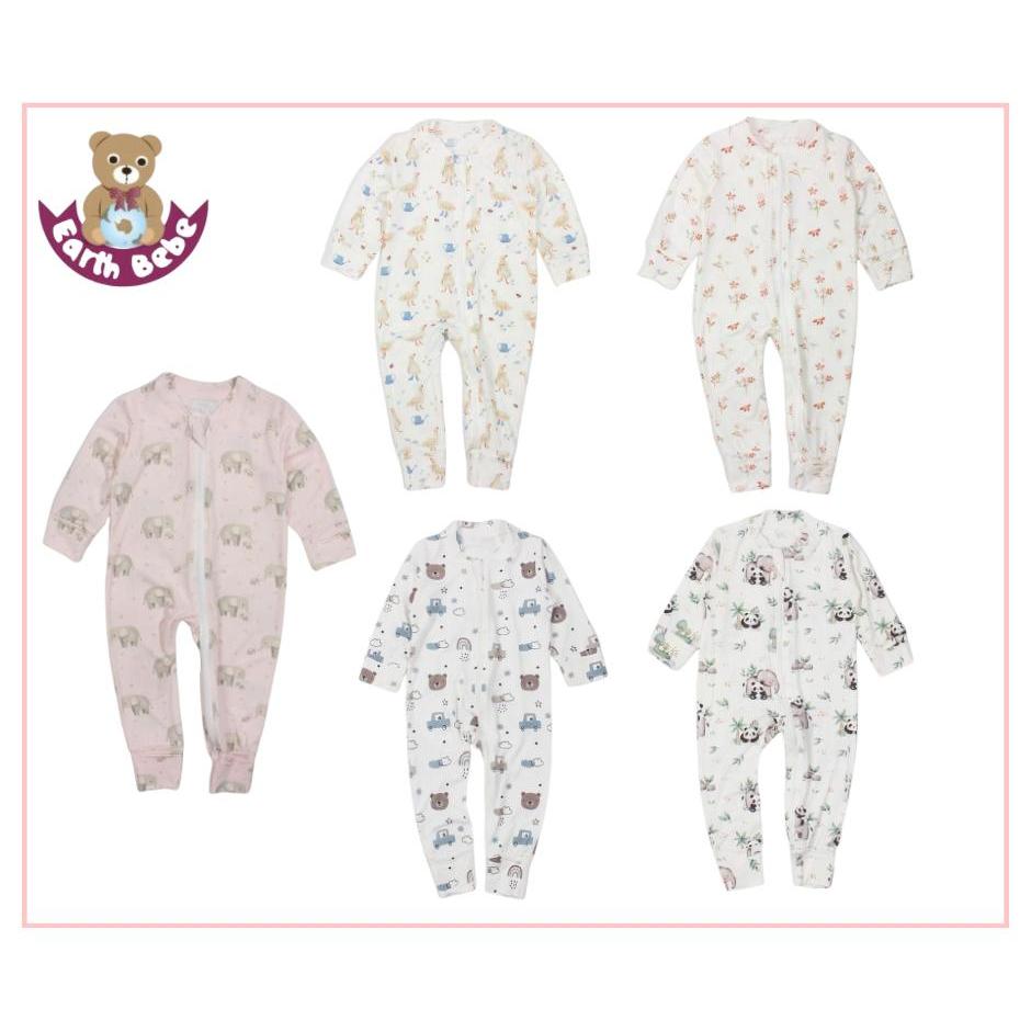EARTH BEBE NEW BORN BABY BAMBOO COOLING SOFT SLEEPSUIT JUMPSUIT BAJU ...