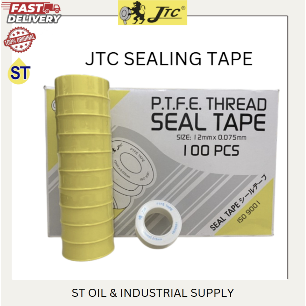 PTFE Thread Seal Tape Water Pipe White PTFE Seal Tape Putih Hose Tape ...