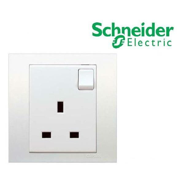 Schneider 13A 1 Gang Switch Socket | SIRIM Approved | Wall Power Outlet ...
